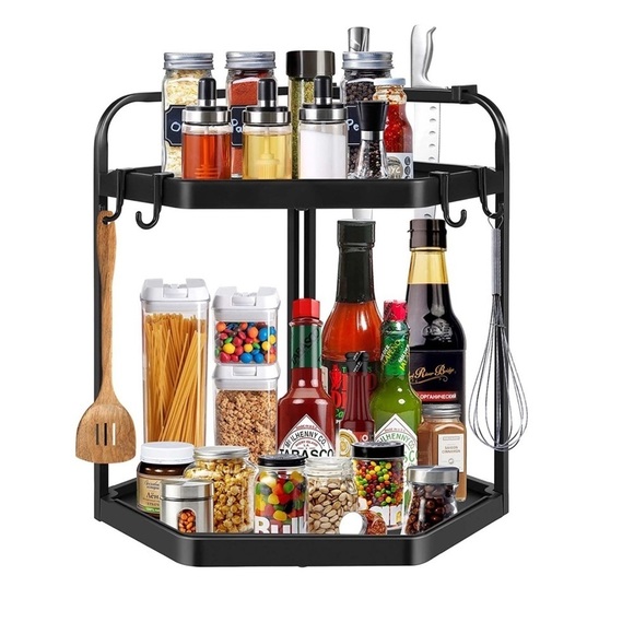 Bath & Body | Preassembled 2 Tier Corner Shelf Countertop Triangle ...